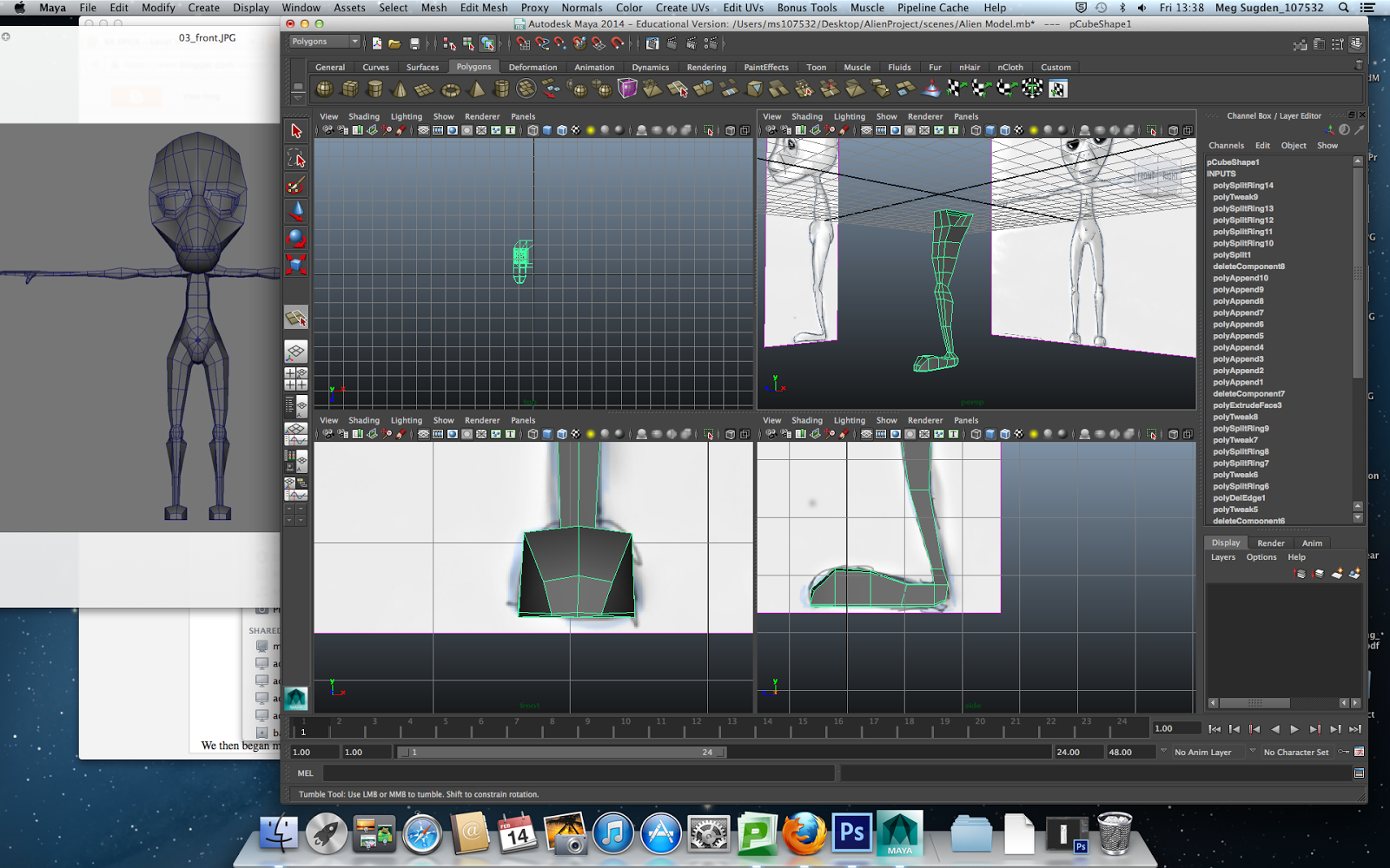 Dinosaurs vs Unicorns: Maya Workshop: Biped Modelling in Maya Part 1