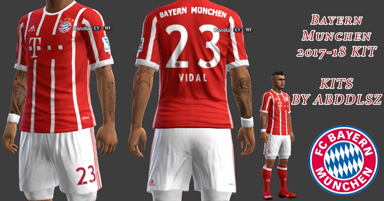 pes-modif: PES 2013 BAYERN MÜNİH 2017-18 Home Kit by AbdDlsz