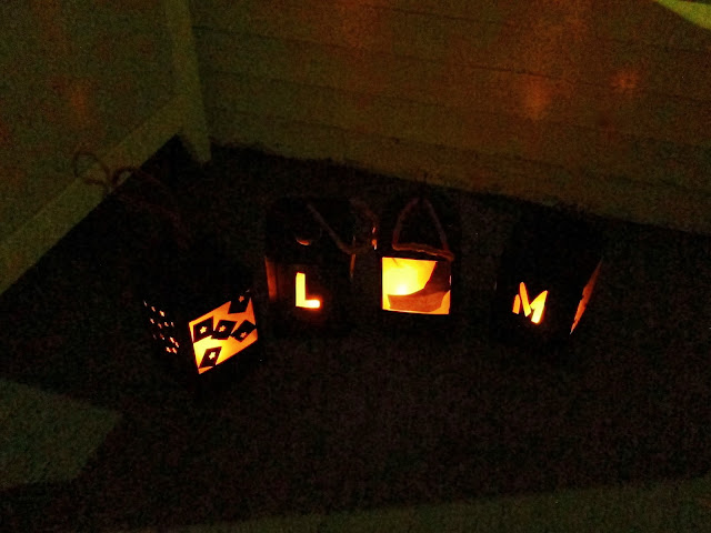 Orange Carton Lanterns