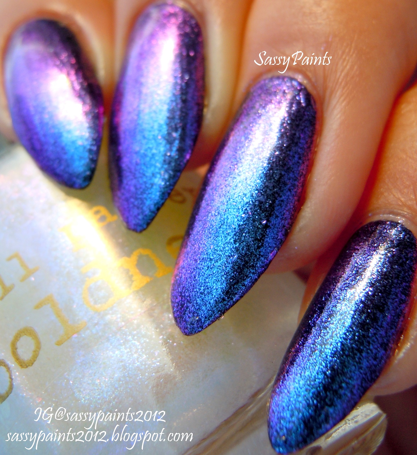Sassy Paints: Nail Pattern Boldness: Alpha Nail & Sample 002
