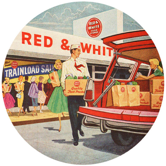 Brady's Bunch of Lorain County Nostalgia: Red & White Food Store ...