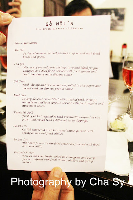 BA NOI'S THE FRESH FLAVORS OF VIETNAM ~ Travel, Photographs and Lifestyle