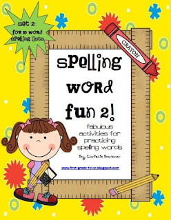 First Grade Fever! by Christie: More Spelling Word Fun & FREEBIES!