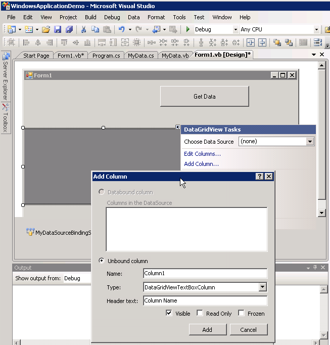Programming Log Datagrid And Object Binding