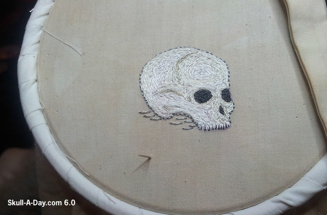 Super Small Stitching Skull Saturday