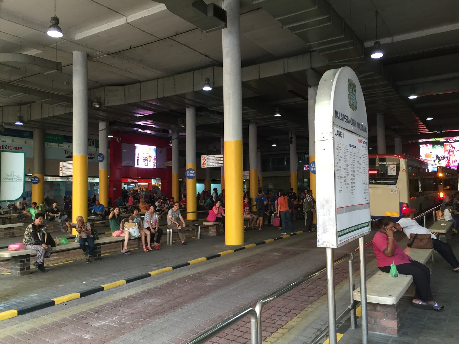 Observe the world: Penang Airport to George Town by bus, Komtar Bus ...