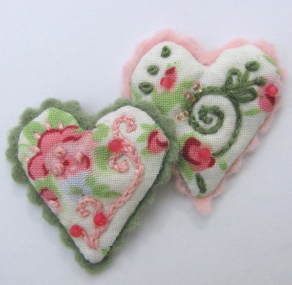 365 Sewn Hearts: Heart Charms