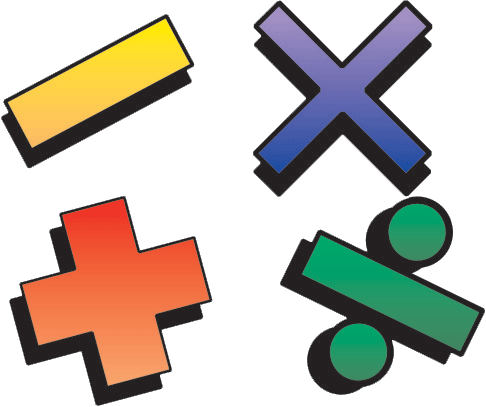 La Mar de Mates: Signos de las operaciones matemáticas básicas