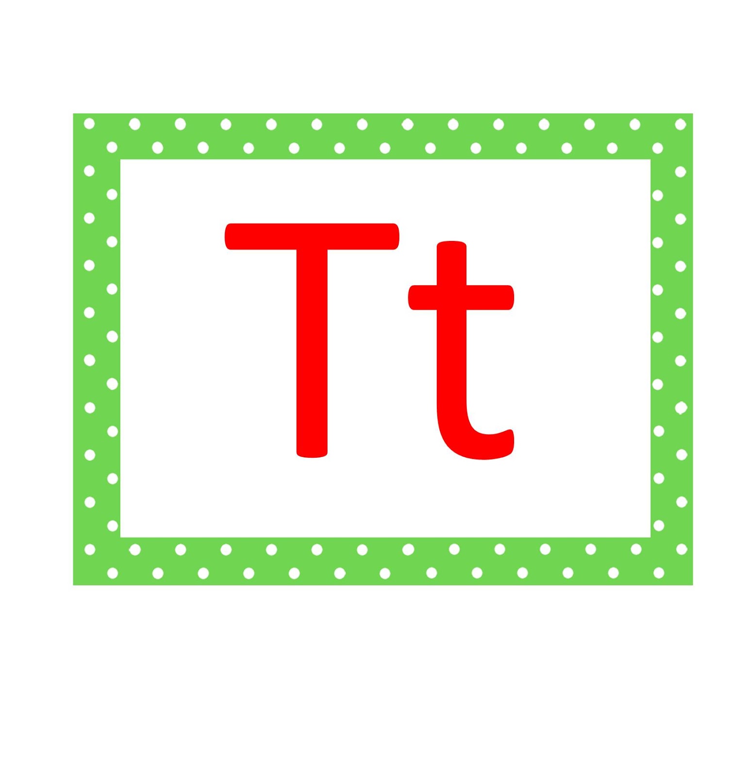 Educación Inicial para Todos: Letter Tt Picture Cards