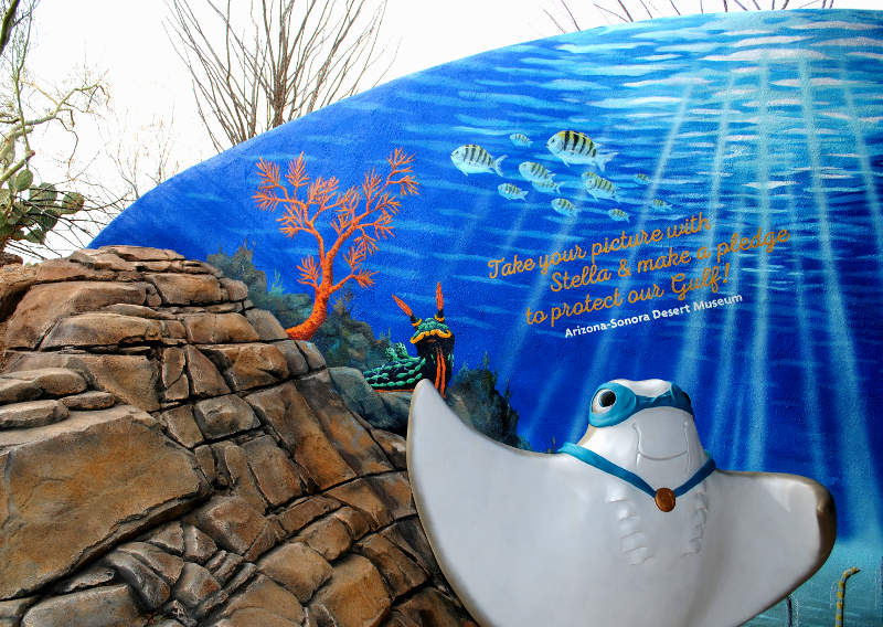 The Tucson Murals Project: Desert Museum stingray mural