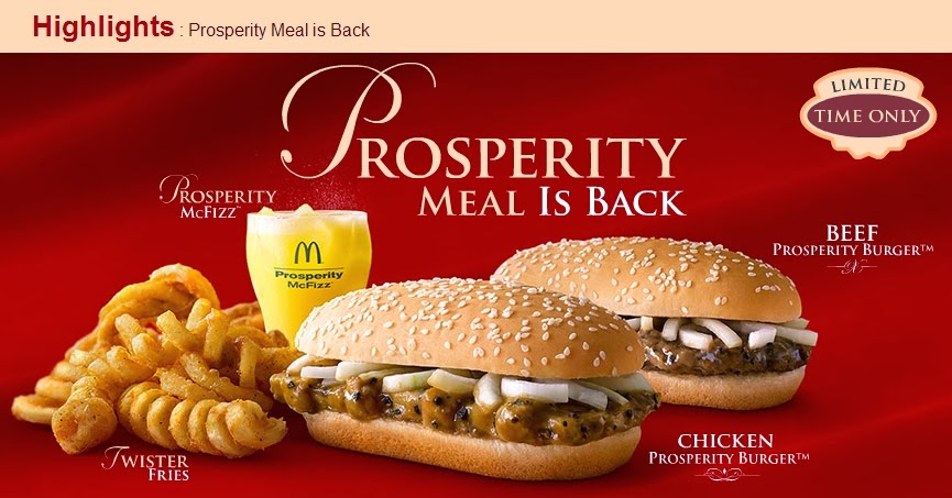 Cerita Pengguna (CP): Review - McD Prosperity Meal (Beef)