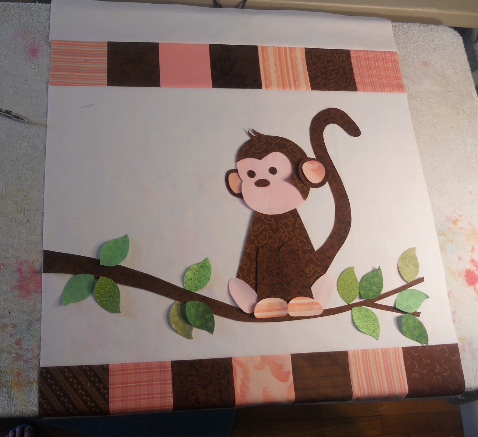 Katie's Quilts and Crafts: Monkey Baby Quilt