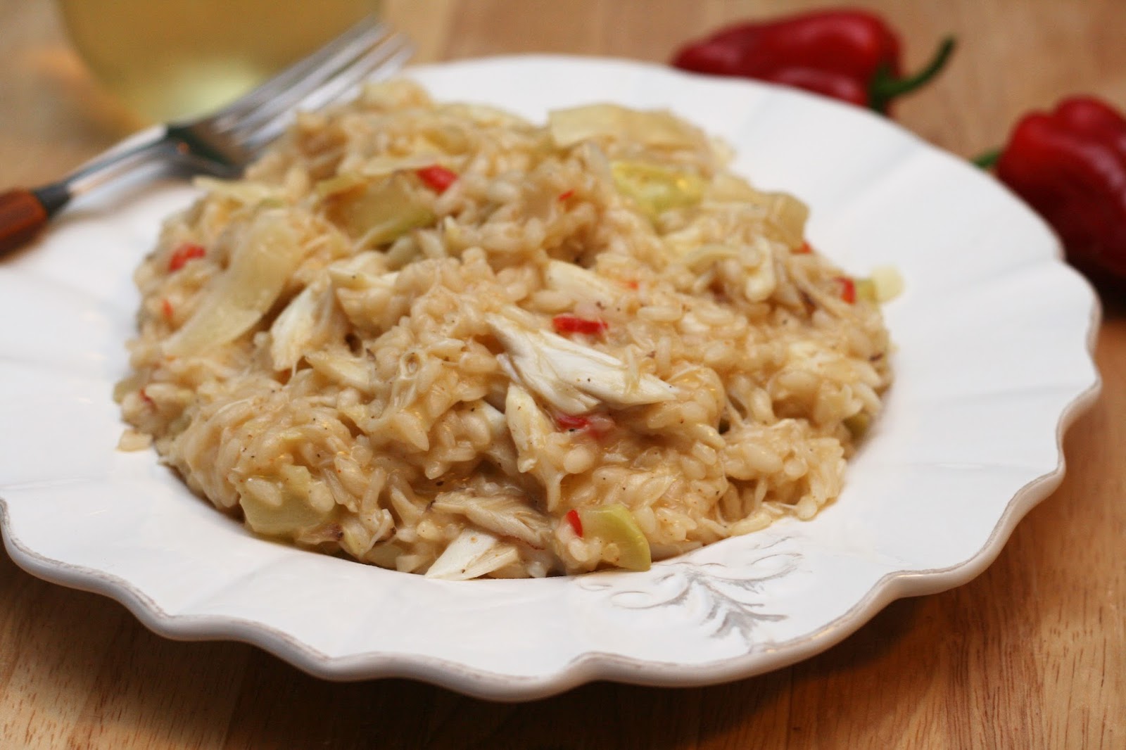 Crab & Pattypan Squash Cajun Risotto – Coconut & Lime