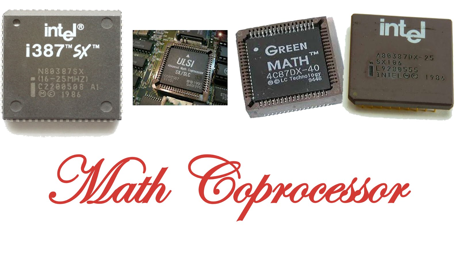 Math Coprocessor - STUDY NOTES