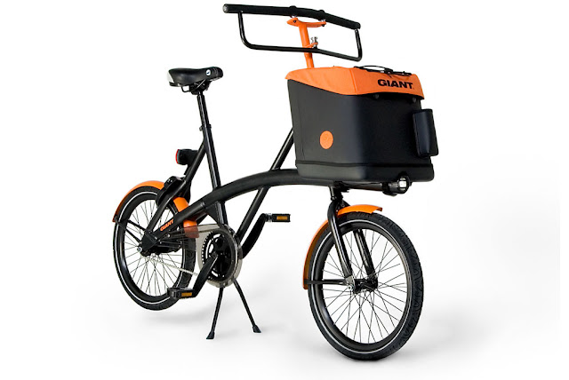 Folding Style ©: Giant Downtown - Mini Cargo Commuter Bike