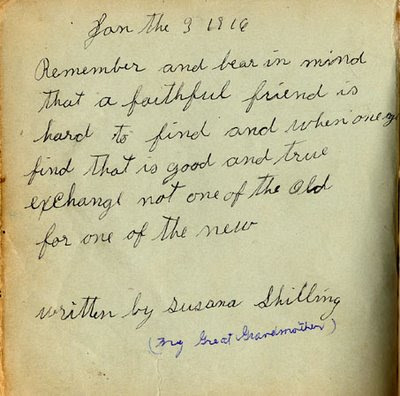 From the Desk of Murray Lincoln: Susannah Shirey Shilling, also known ...