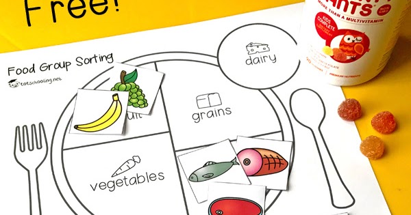 Teach Kids About Healthy Eating with a Food Group Sorting Activity ...