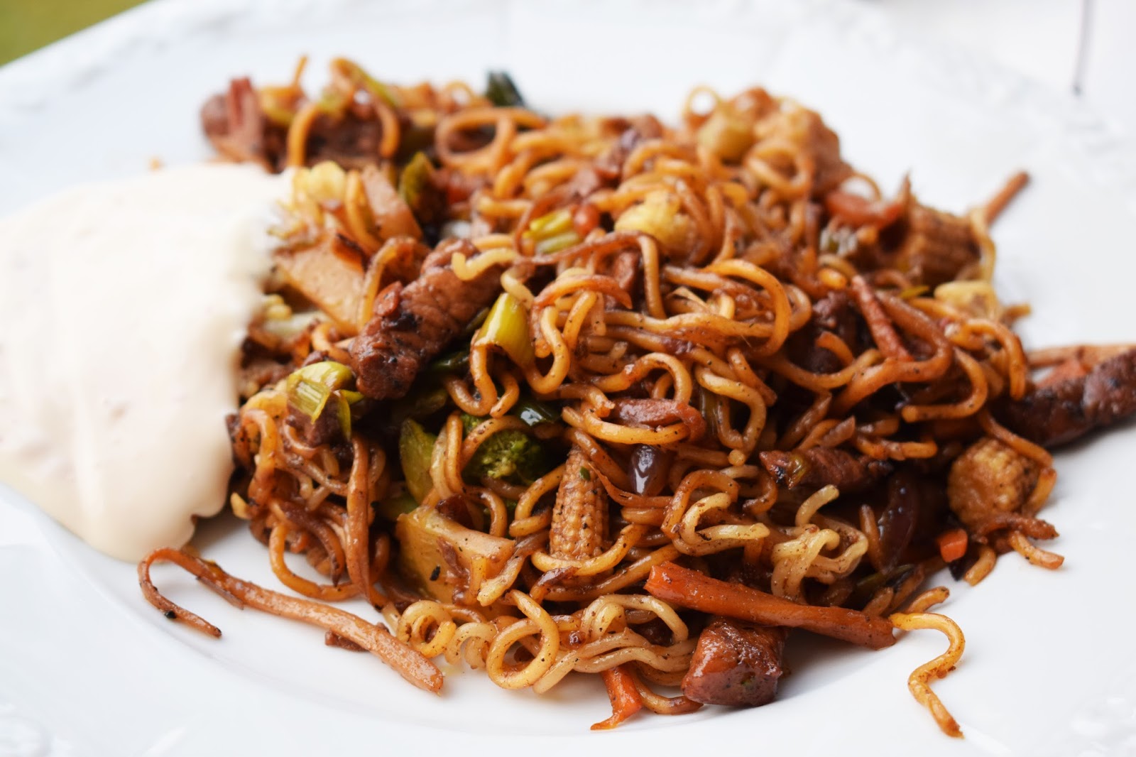 Smaskelismaskens: Wok med fläskfilé, kyckling, grönsaker och nudlar på ...