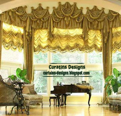 Luxury Italian drapery with ruffly shades interior design