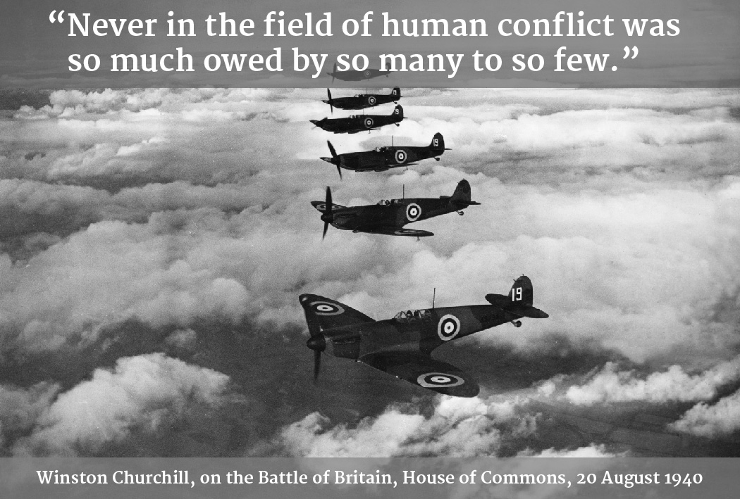 Quote of the day for Battle Of Britain Sunday (16th September 2018)