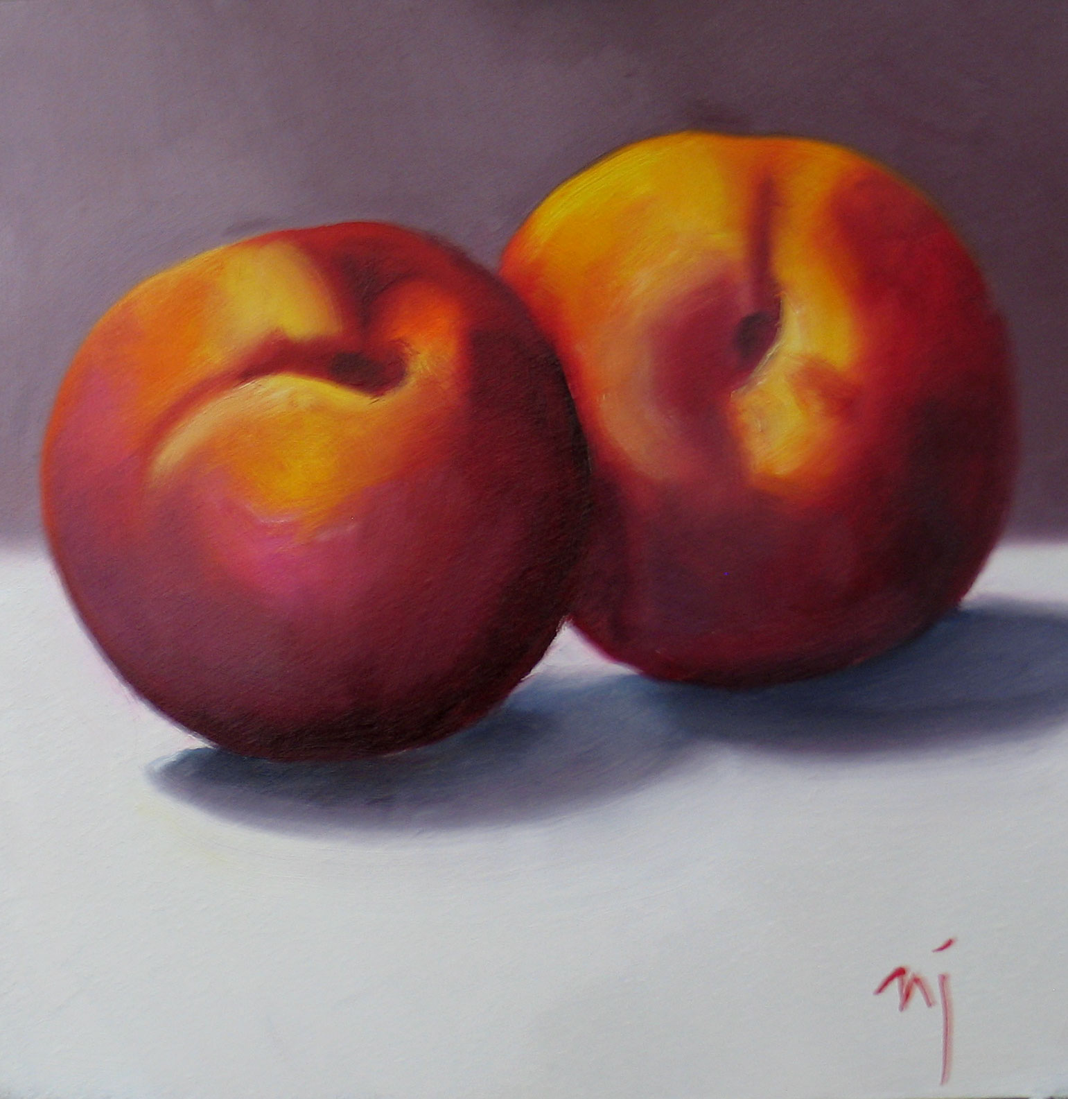 Nel's Everyday Painting: Eastern Shore Peaches - SOLD