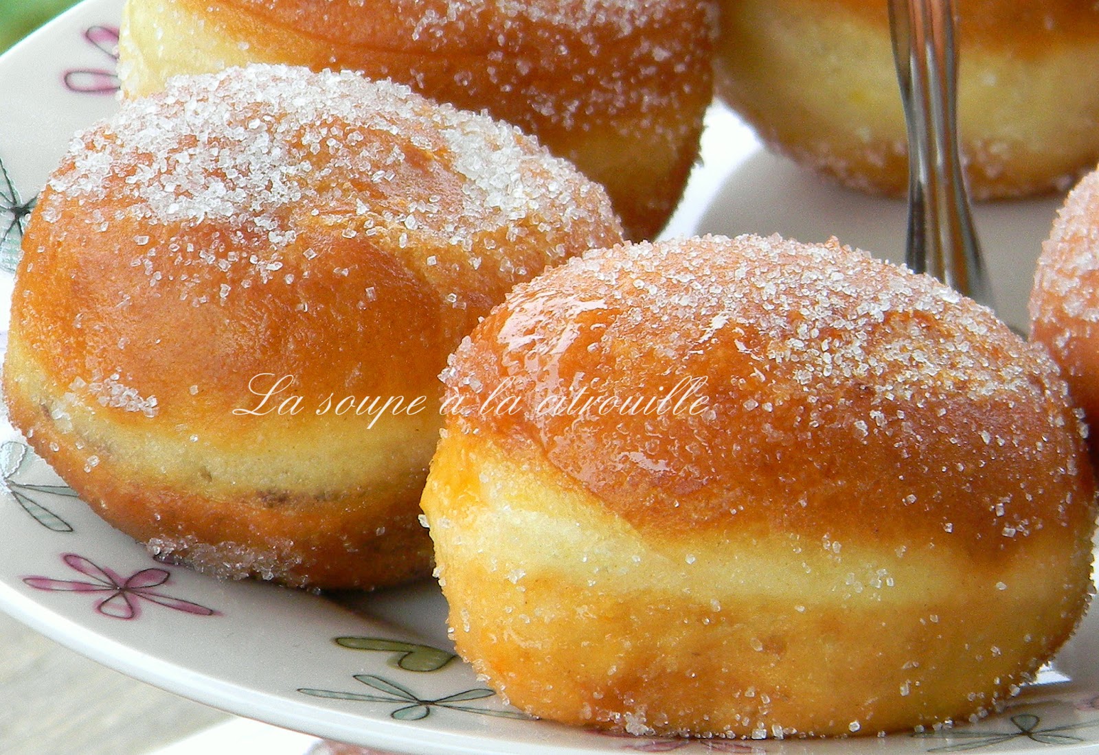 La soupe à la citrouille: Petits beignets à la confiture