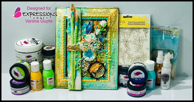 C-Arts and Crafts: Inspiring old treasure... Altered frame using Art ...