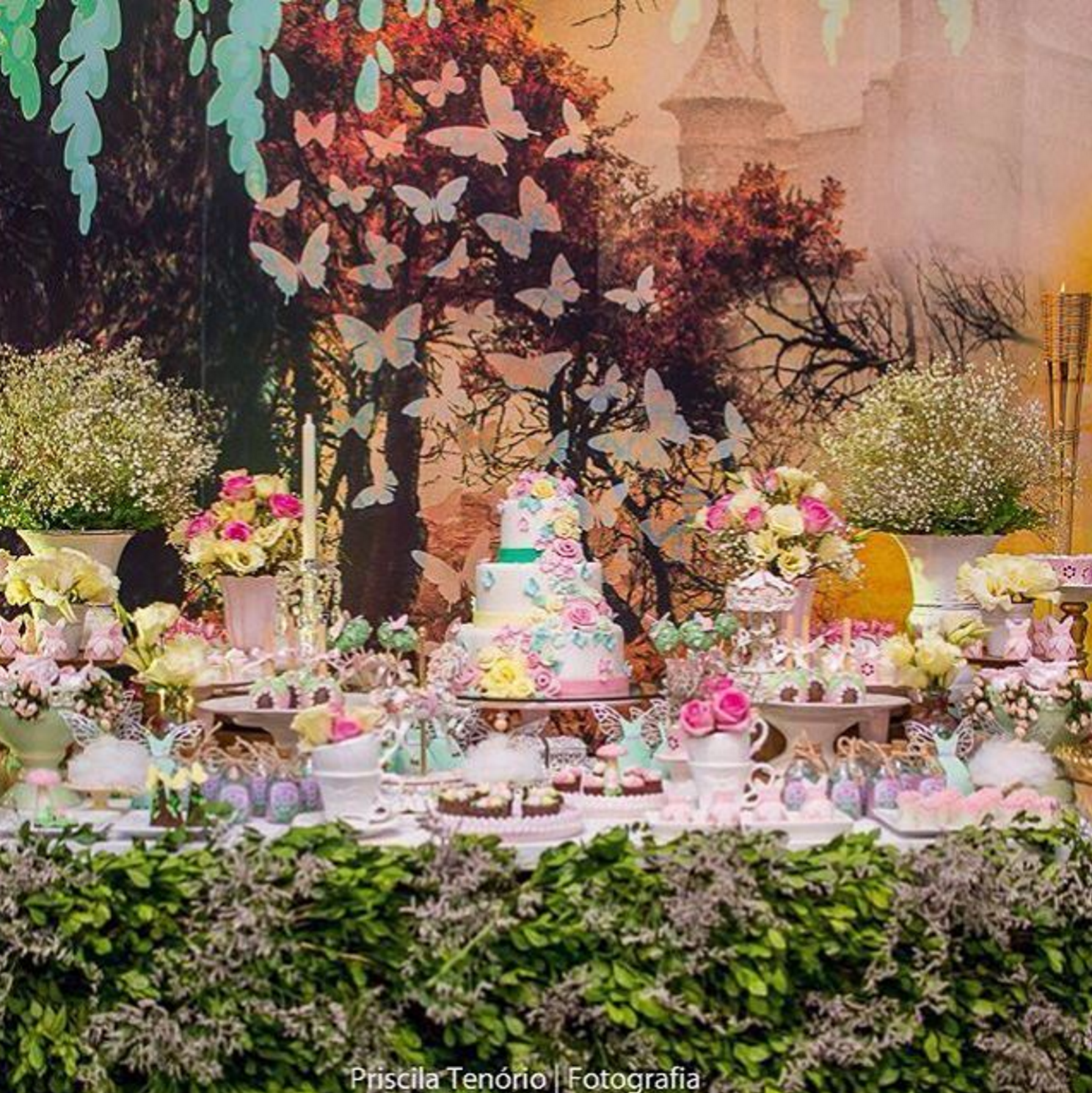 Una fiesta de hadas para el primer año de una princesa