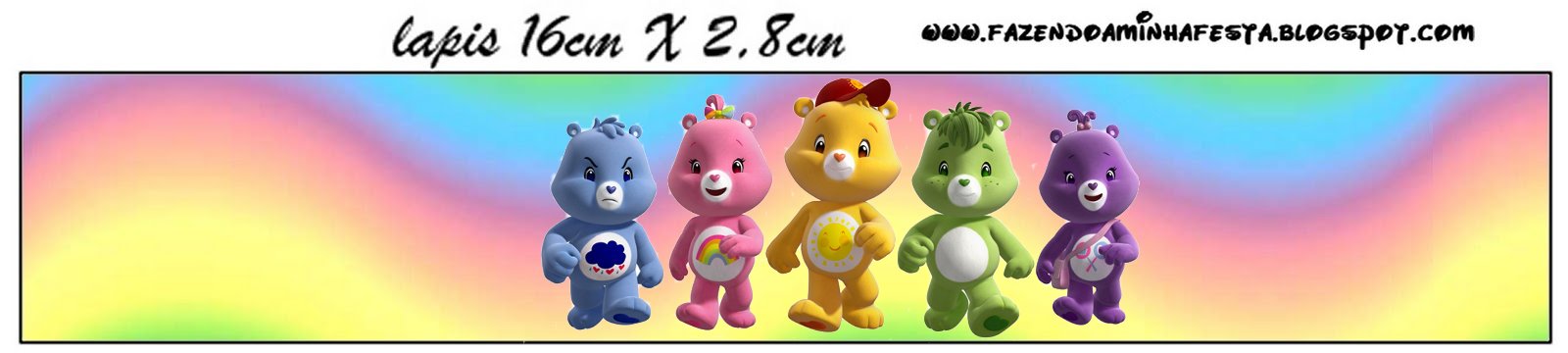 Care Bears Party: Free Printable Candy Bar Labels. - Oh My Fiesta! in ...