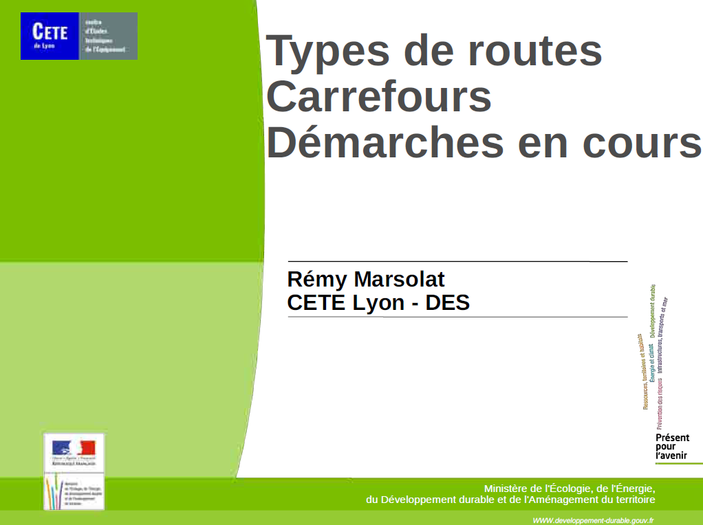 PDF_Présentation Types de routes Carrefours Démarches en cours ...