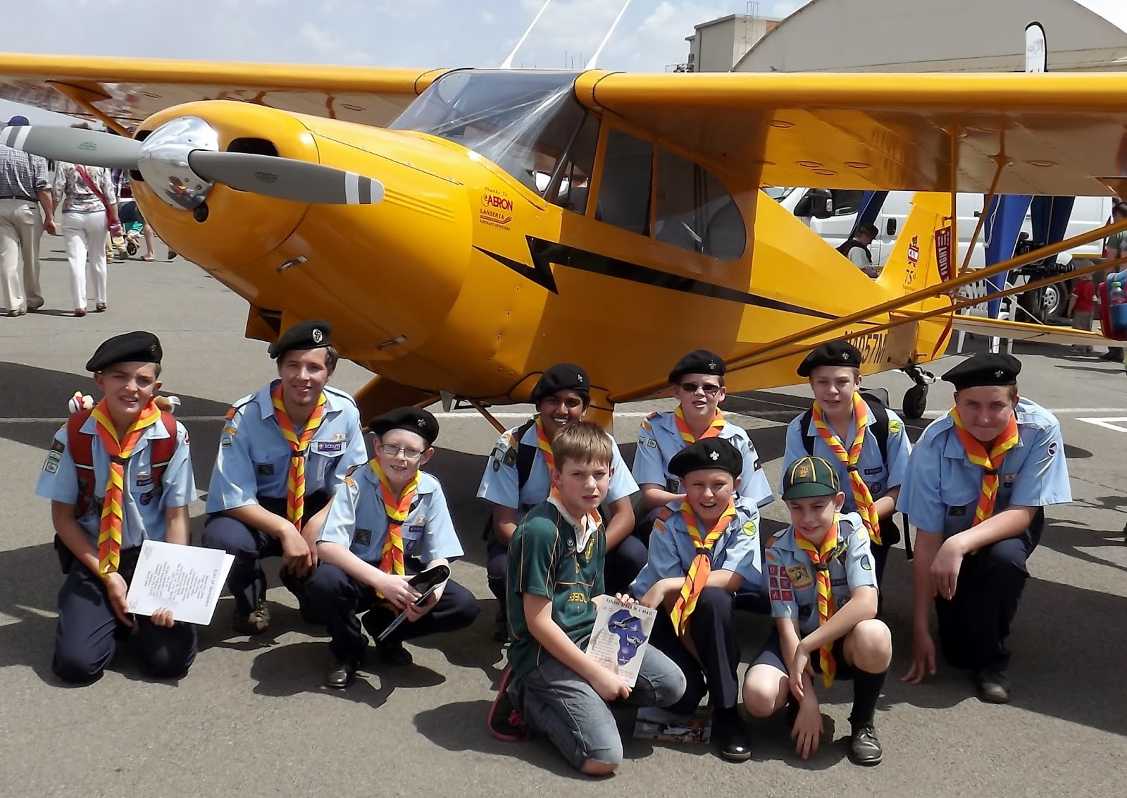 Harmelia Gardens Air Scout Group: Scouts visit Rand Airport Air Show