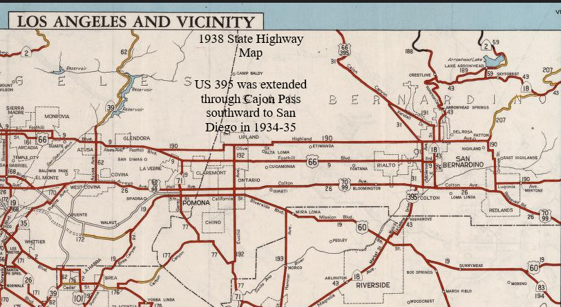 Cajon Pass; Cajon Pass Toll Road, National Old Trails Road, US Route 66 ...