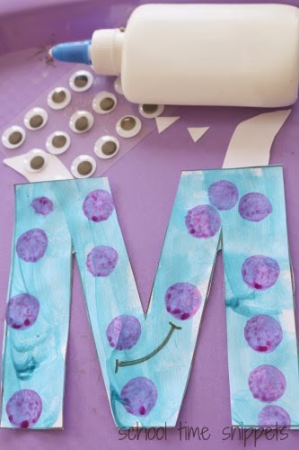 Monster Letter M Preschool Craft | School Time Snippets