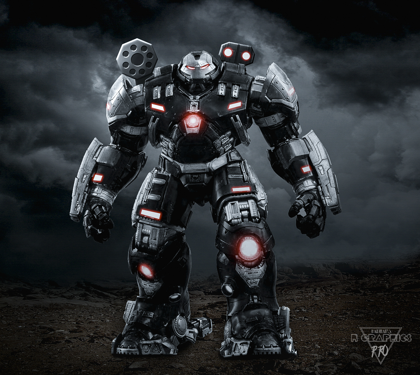 War Machine Buster Avengers 4 Concept Art