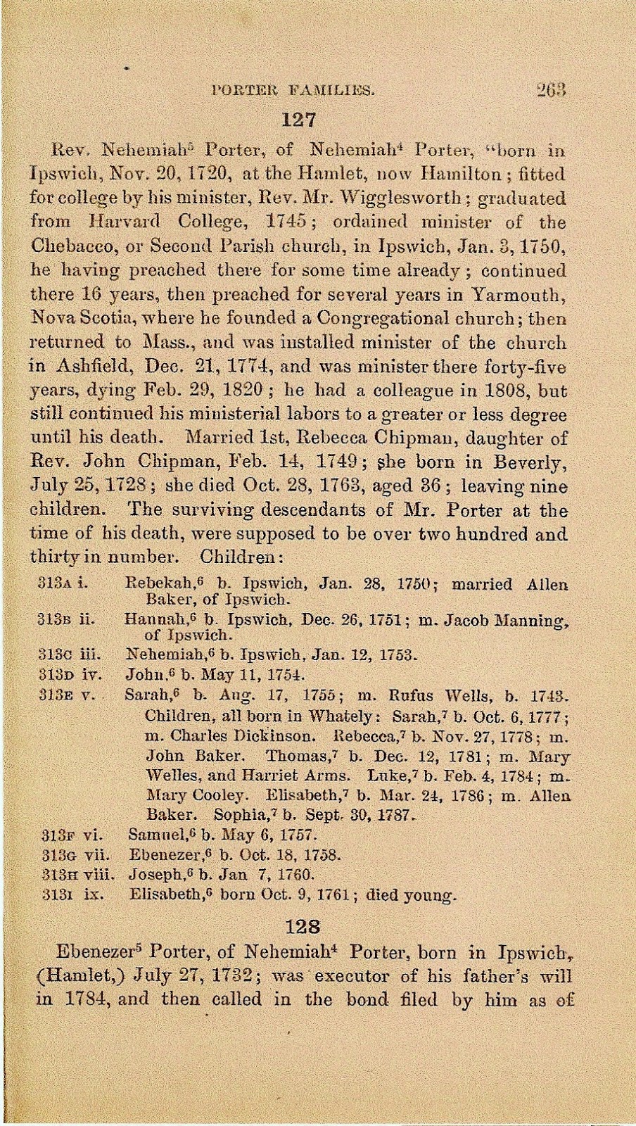 Who's Your Grammie?: Nehemiah Porter (1720 - 1820)
