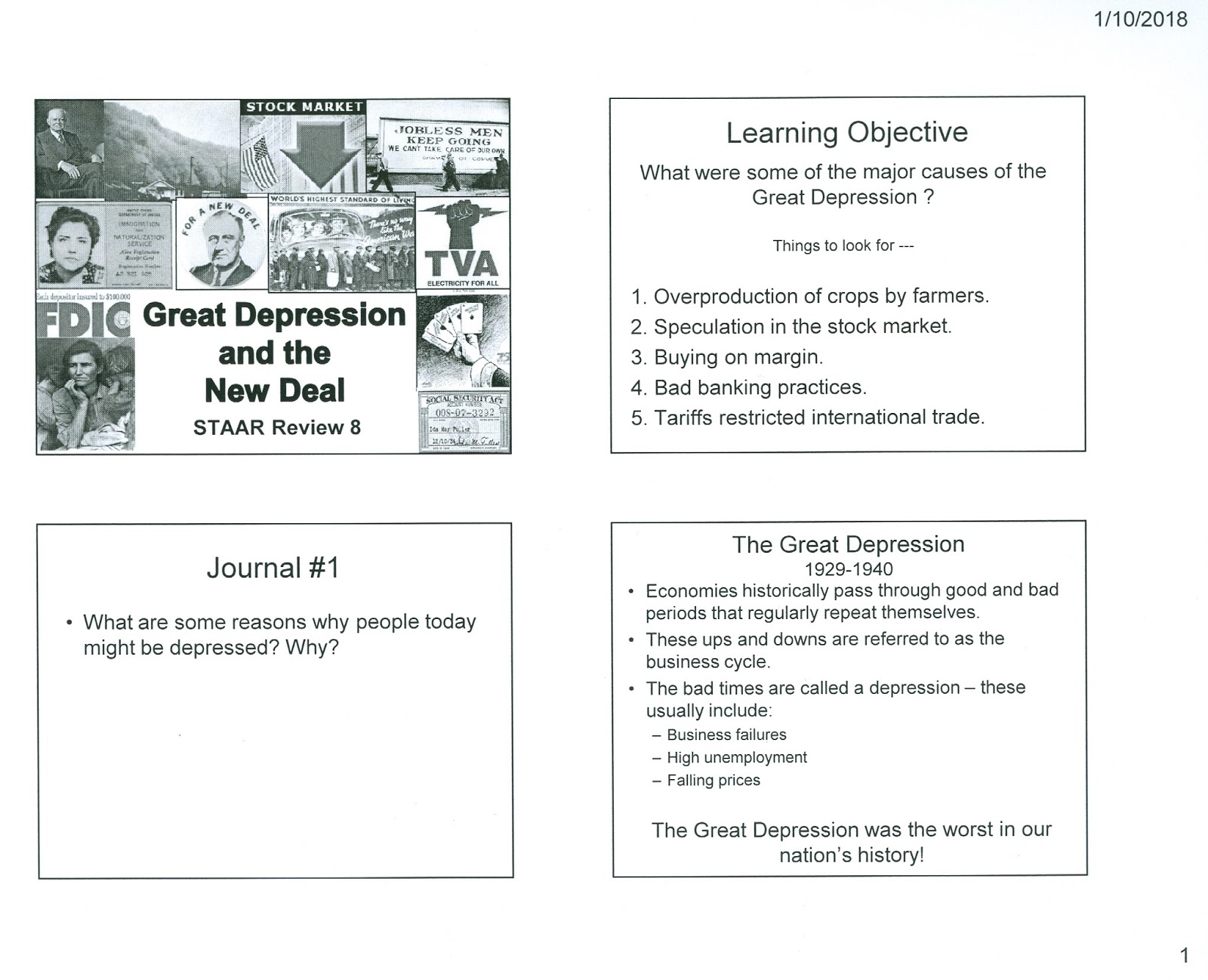 Mr. E's U.S. History and Black History Page: Unit 8 - The Great ...