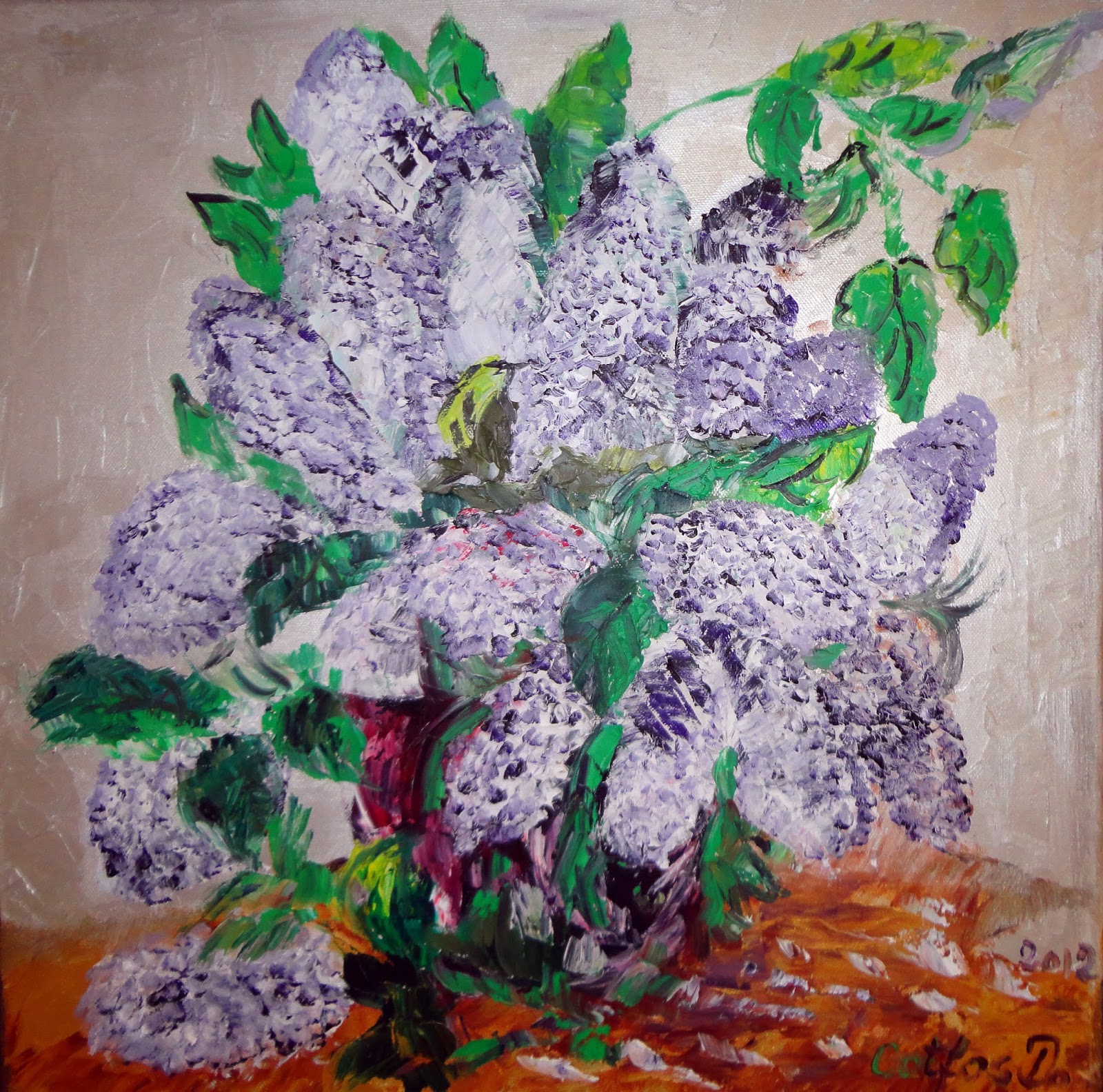 PICTURI MODERNE DECOR: PICTURA--68--LILIAC IN CASA MEA