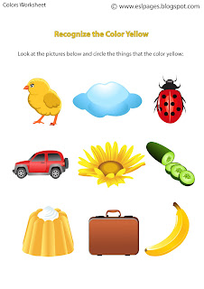 Esl Pages: Colors Worksheets