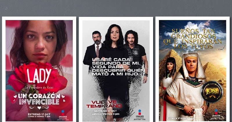Series - Telenovelas de estreno en Imagen Televisión - TVCinews