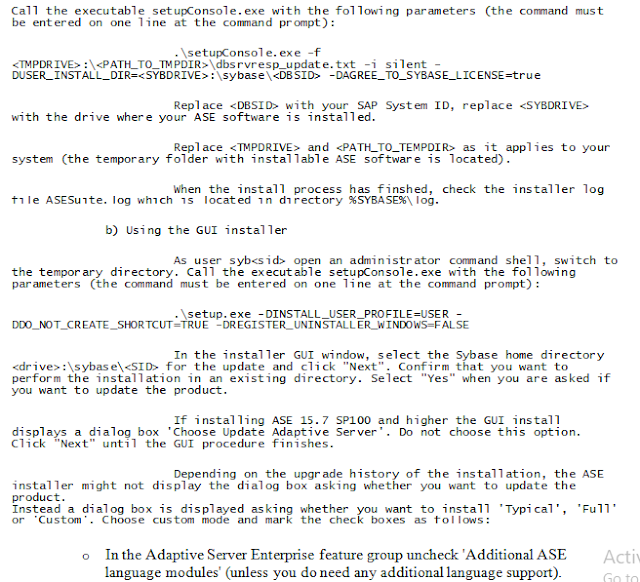 Sap Basis Made Easy How To Apply Patches To Sybase Database