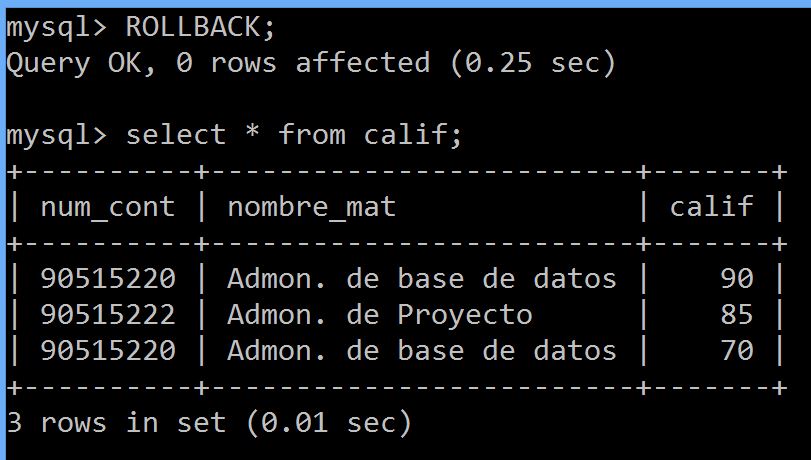 Yoly's Blog: (pasos en mysql) rollback,commit,begin......