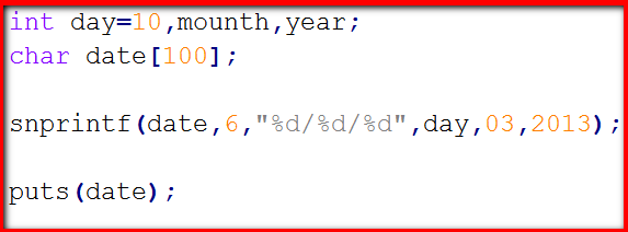 printf fonksiyonunun türevleri [ printf, sprintf, snprintf, fprintf ] ~ C Learning Tutorials