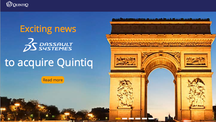 Dassault Systèmes compra Quintiq por € 250 milhões ~ Fusões & Aquisições