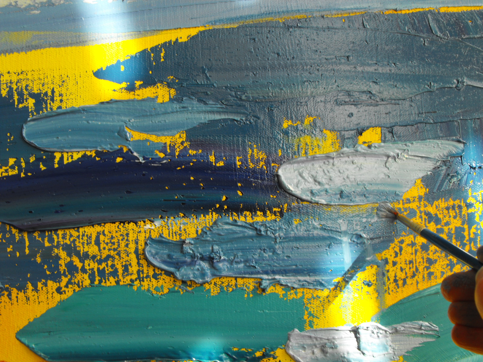 Judith I Bridgland: Painting a Painting