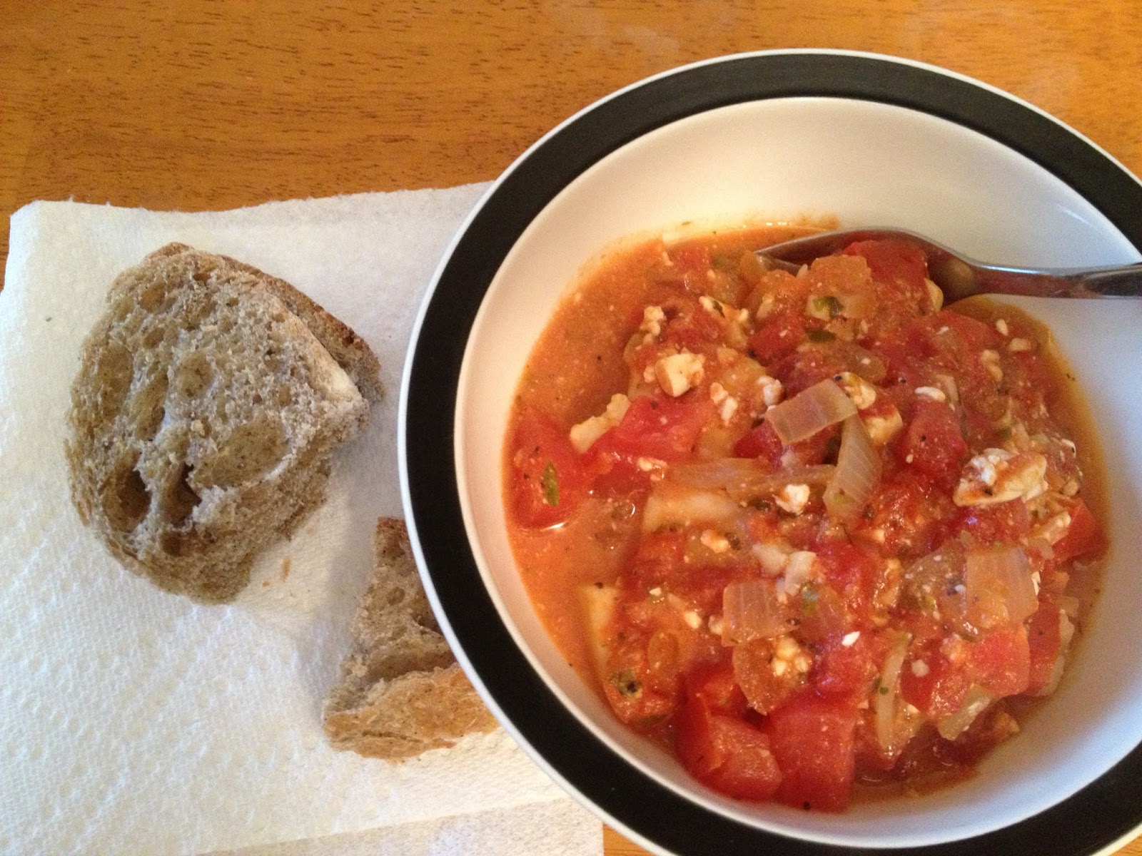 Working Out and Eating In: Recipe - Cod Baked in a Tomato and Feta Sauce