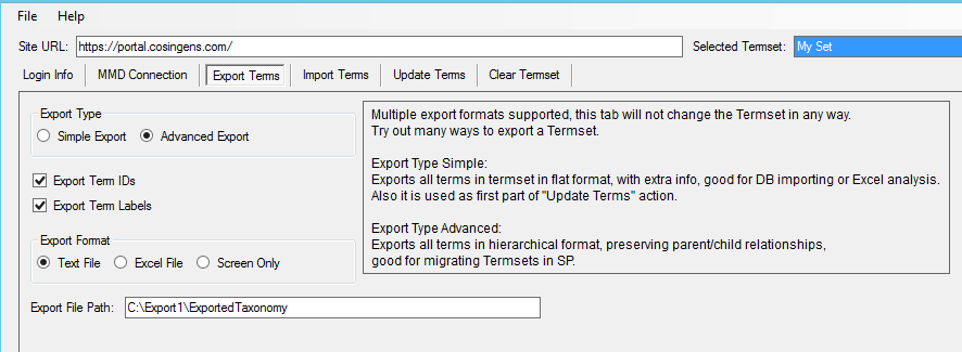 Office 365 Migration API: how to migrate the taxonomy metadata