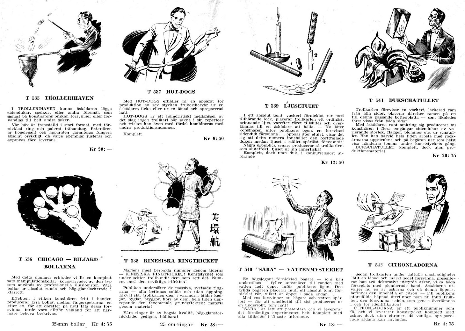 and everything else too: Trolleri (Magic) Katalog '47 PART ONE