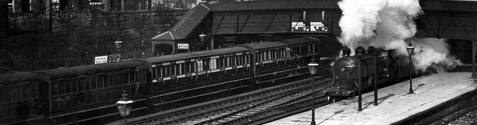 Tour Scotland: Old Photographs Railway Station Larbert Scotland