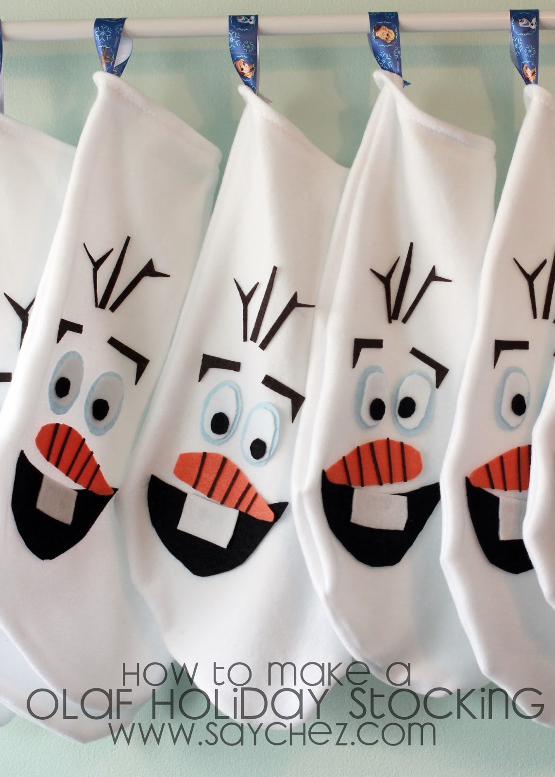 Say Chez!: How to make an Olaf Holiday Stocking