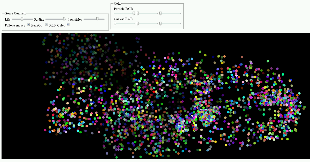 Fxapps Playing With Html 5 Canvas A Particle Generator